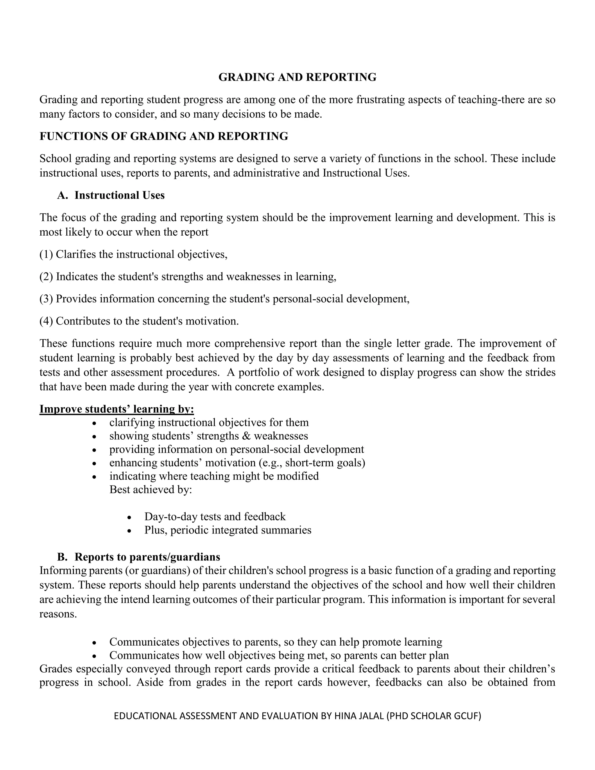 Educational Assessment and Evaluation | PDF