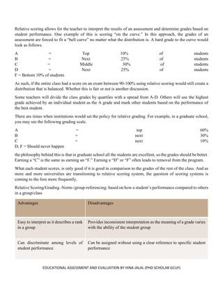 Educational Assessment and Evaluation | PDF | Standardized Testing ...