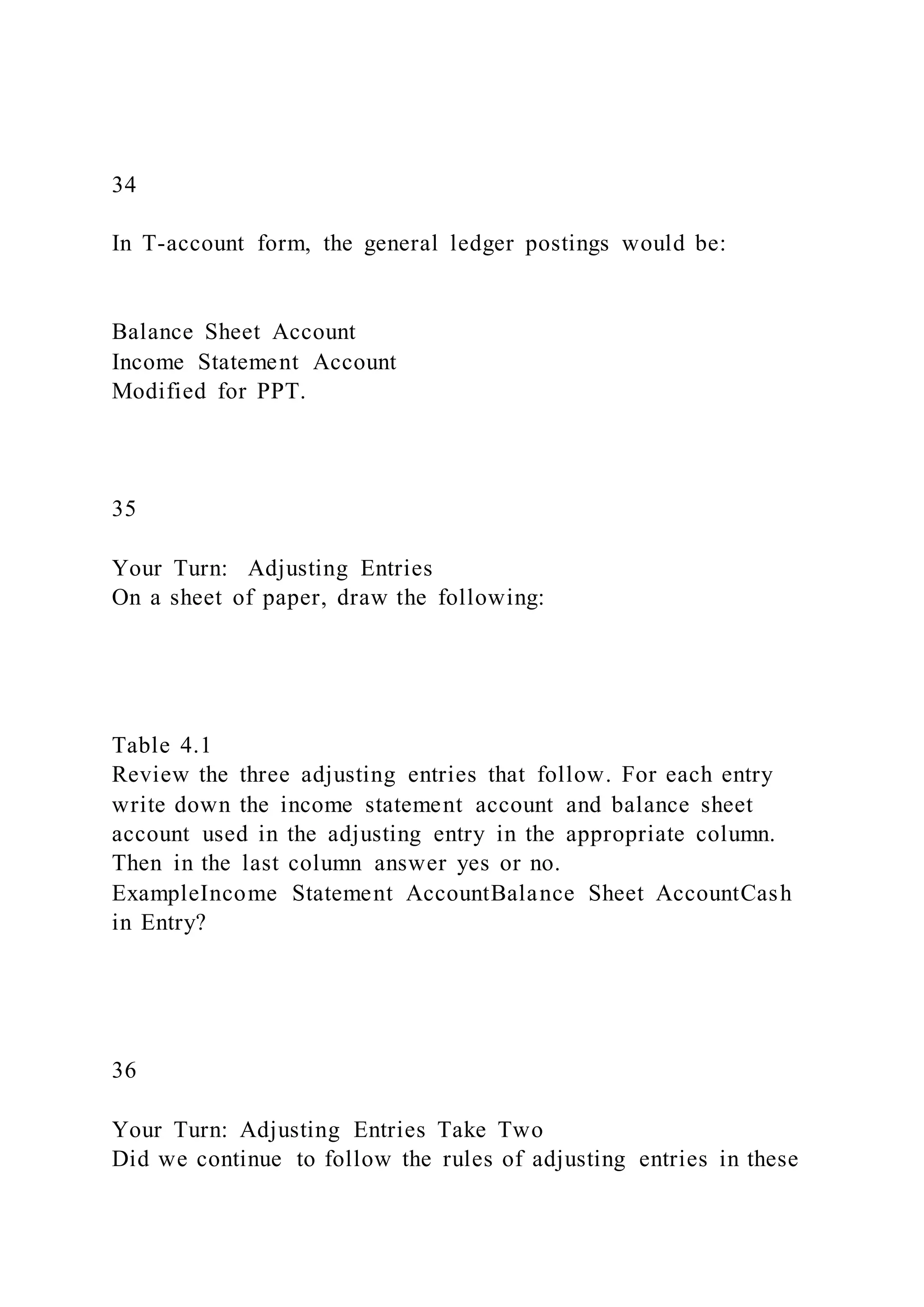 Chapter 4 THE ADJUSTMENT PROCESSPrinciples of Accounting, Vo | DOCX