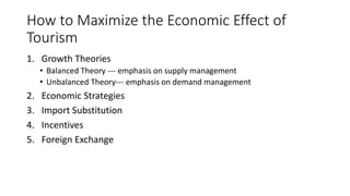 Chapter 4 the economics of tourism | PPTX
