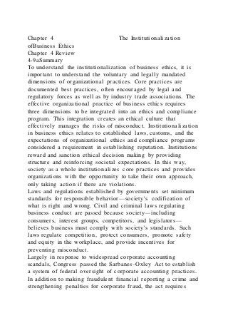 Chapter 4 The Institutionalizatio | PDF