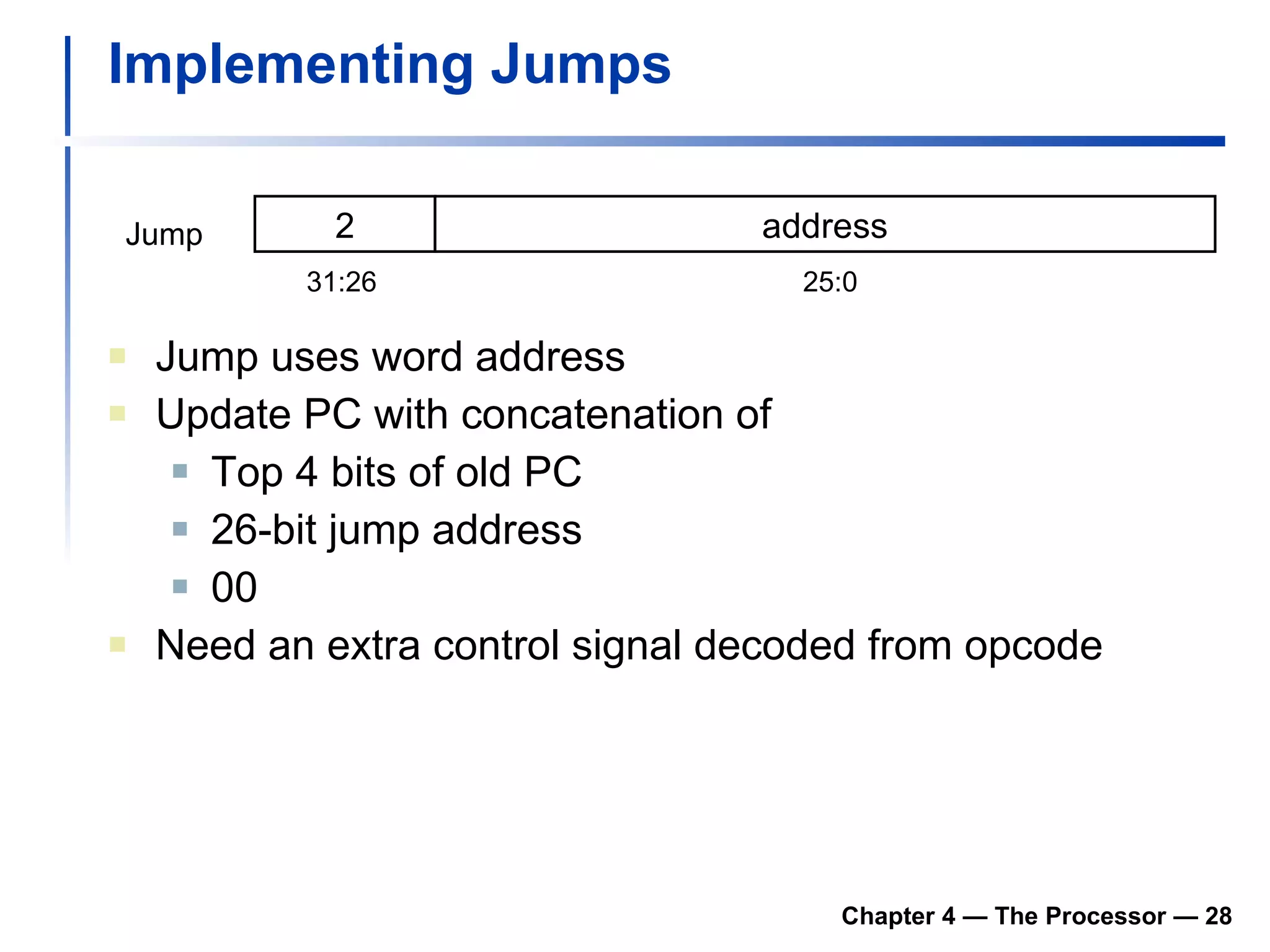 Chapter 4 The Processor | PPT