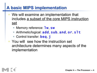 Chapter 4 the processor | PPT