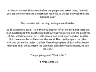 The Story of Elias & the Prophets of Baal | PPTX
