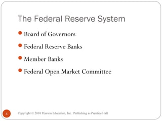Chapter 4 the u.s. federal reserve and the creation of money | PPT