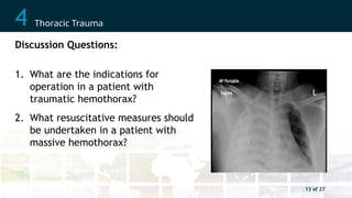 Chapter 4_ Thoracic Trauma.pptx ATLS..... | PPTX