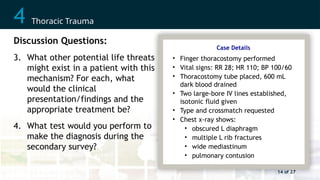 Chapter 4_ Thoracic Trauma.pptx ATLS..... | PPTX
