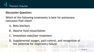 Chapter 4_ Thoracic Trauma.pptx ATLS..... | PPTX