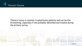 Chapter 4_ Thoracic Trauma.pptx ATLS..... | PPTX