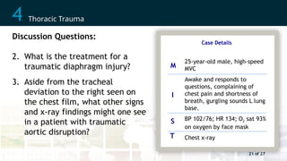 Chapter 4_ Thoracic Trauma.pptx ATLS..... | PPTX