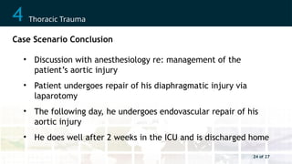 Chapter 4_ Thoracic Trauma.pptx ATLS..... | PPTX