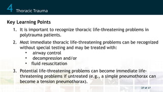 Chapter 4_ Thoracic Trauma.pptx ATLS..... | PPTX