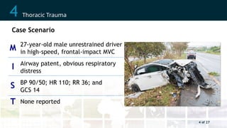 Chapter 4_ Thoracic Trauma.pptx ATLS..... | PPTX