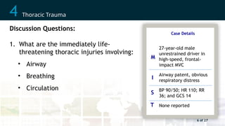 Chapter 4_ Thoracic Trauma.pptx ATLS..... | PPTX