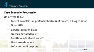 Chapter 4_ Thoracic Trauma.pptx ATLS..... | PPTX