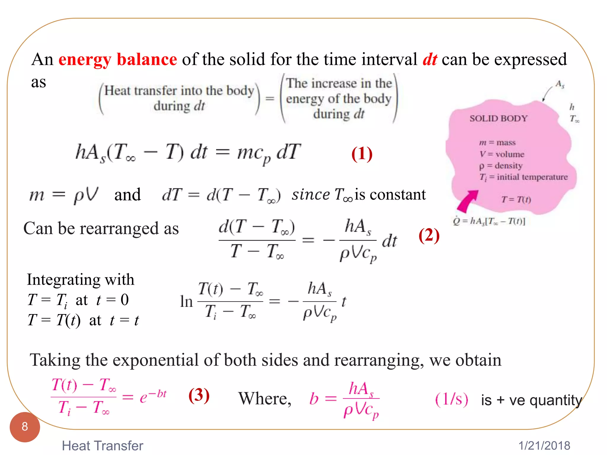 Chapter 4 transient heat condution | PPTX