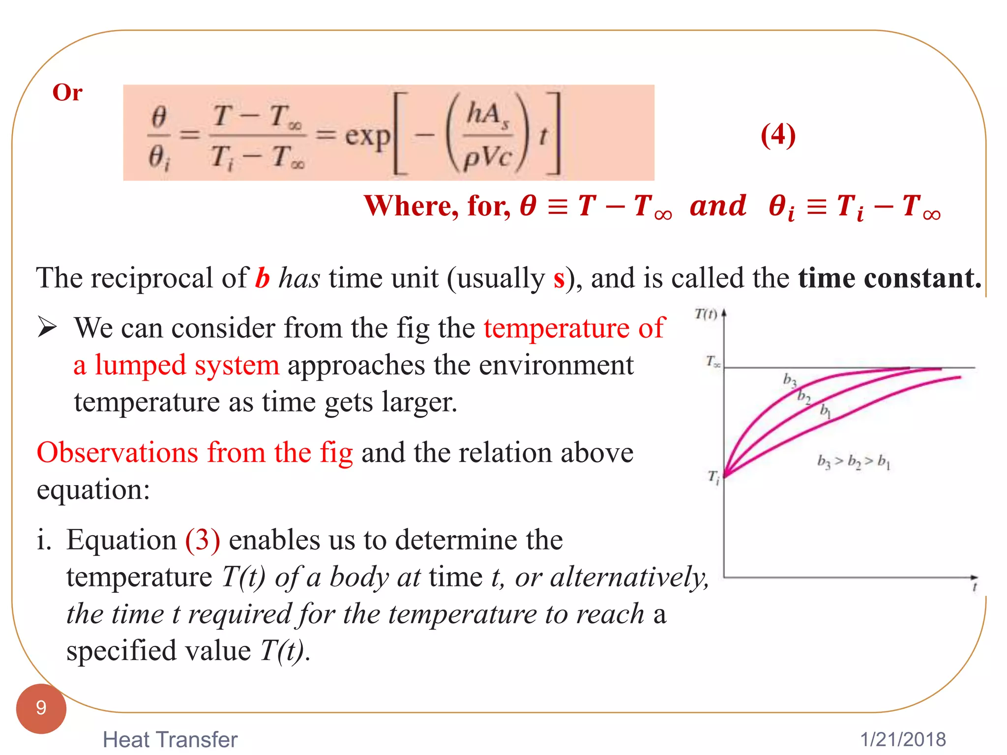 Chapter 4 transient heat condution | PPTX