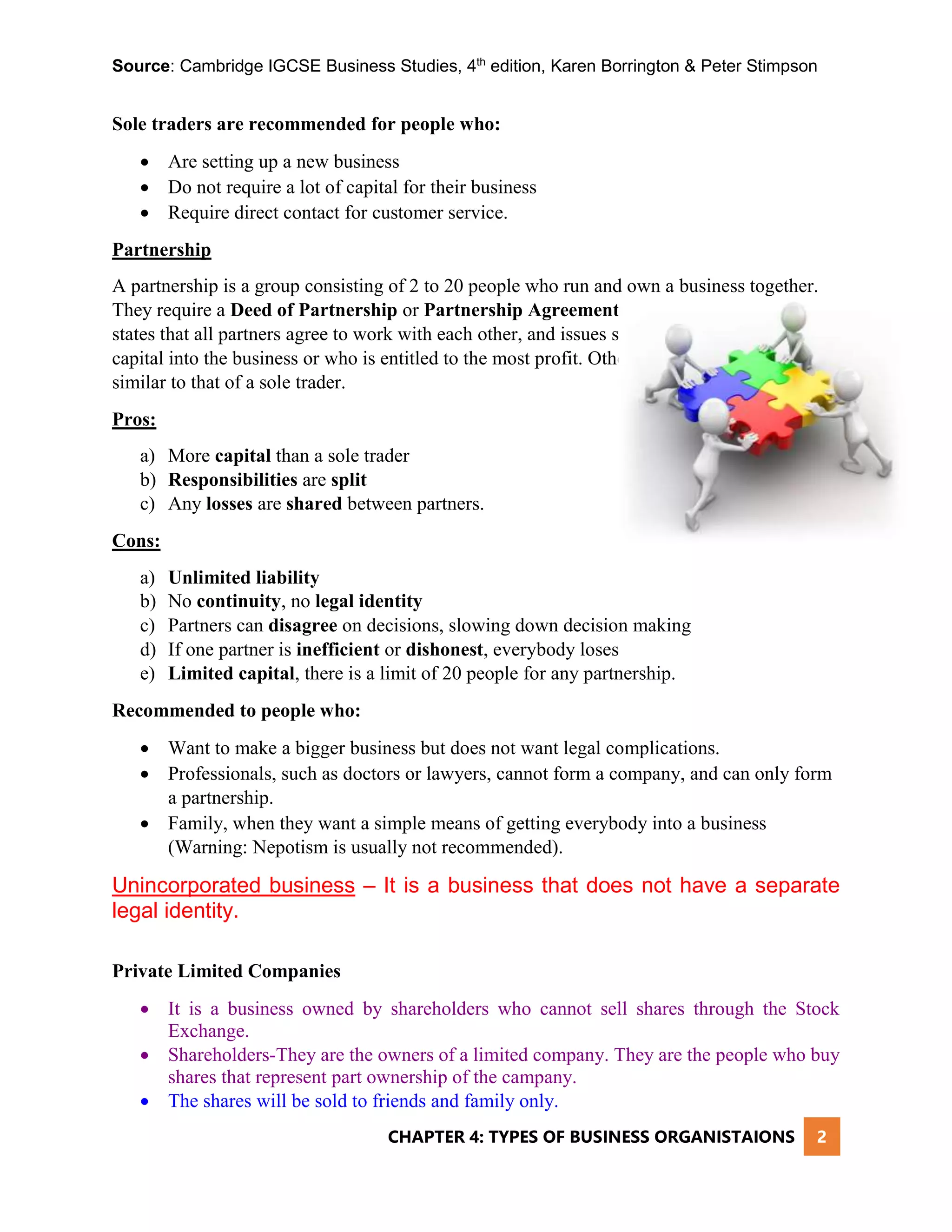 Chapter 4 Types of Business Organisation.docx