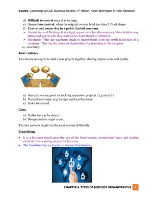 Chapter 4 Types of Business Organisation.docx