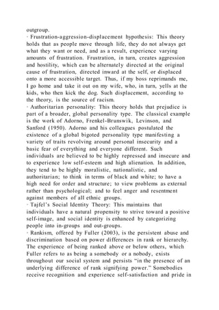 Chapter 4Understanding Racism, Prejudice, and White Privilege4- | DOCX