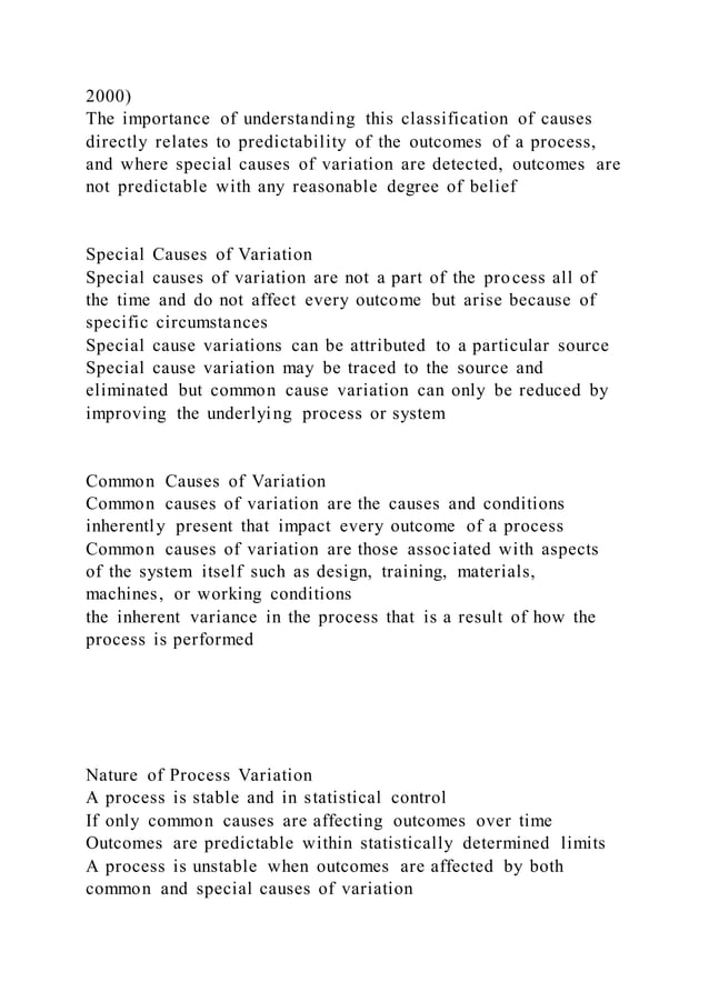 Chapter 4 Understanding Variation, Tools and Data Sources for C | DOCX