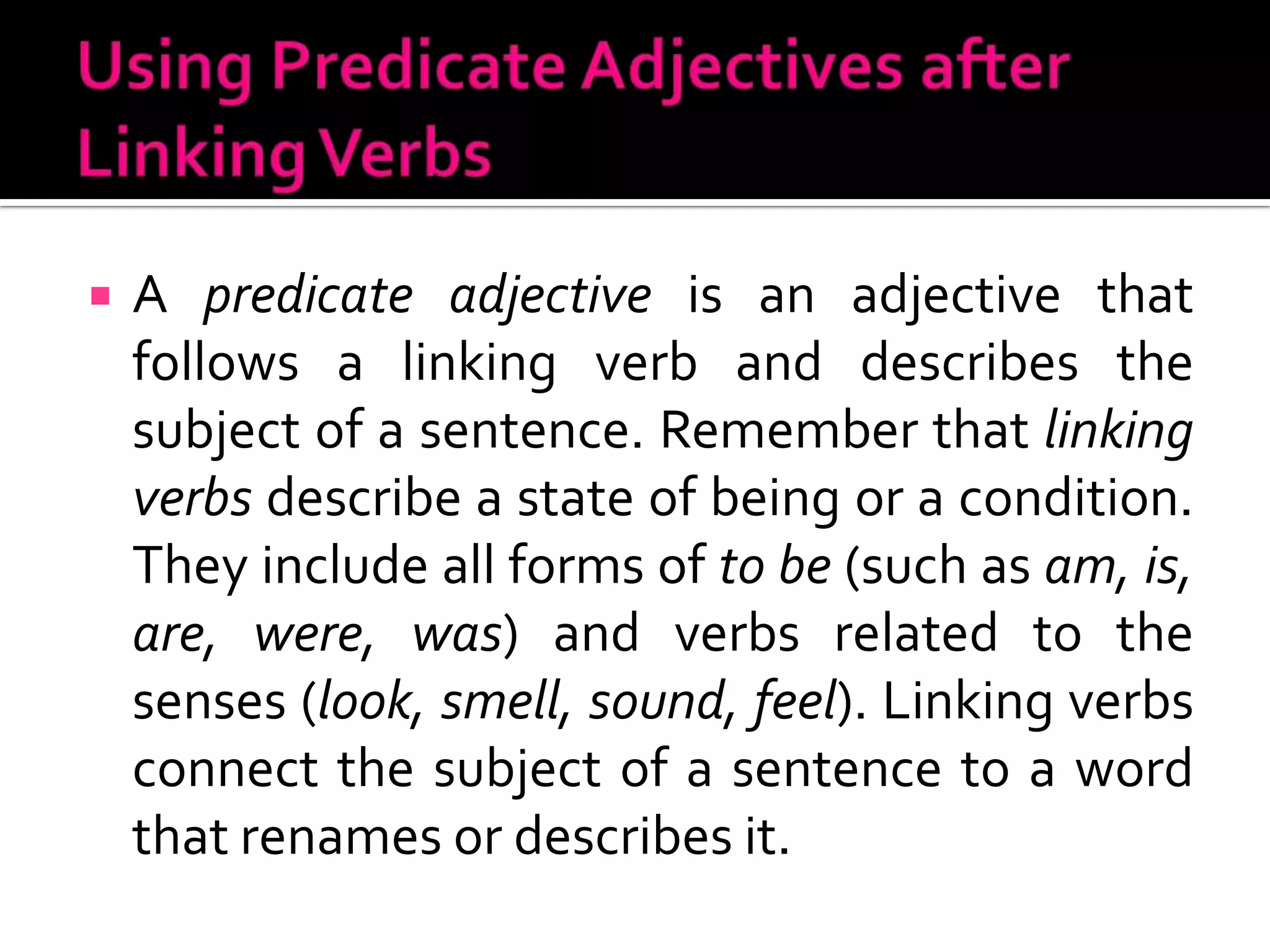 Chapter 4 – using adjectives and adverbs correctly 12 grade | PPT
