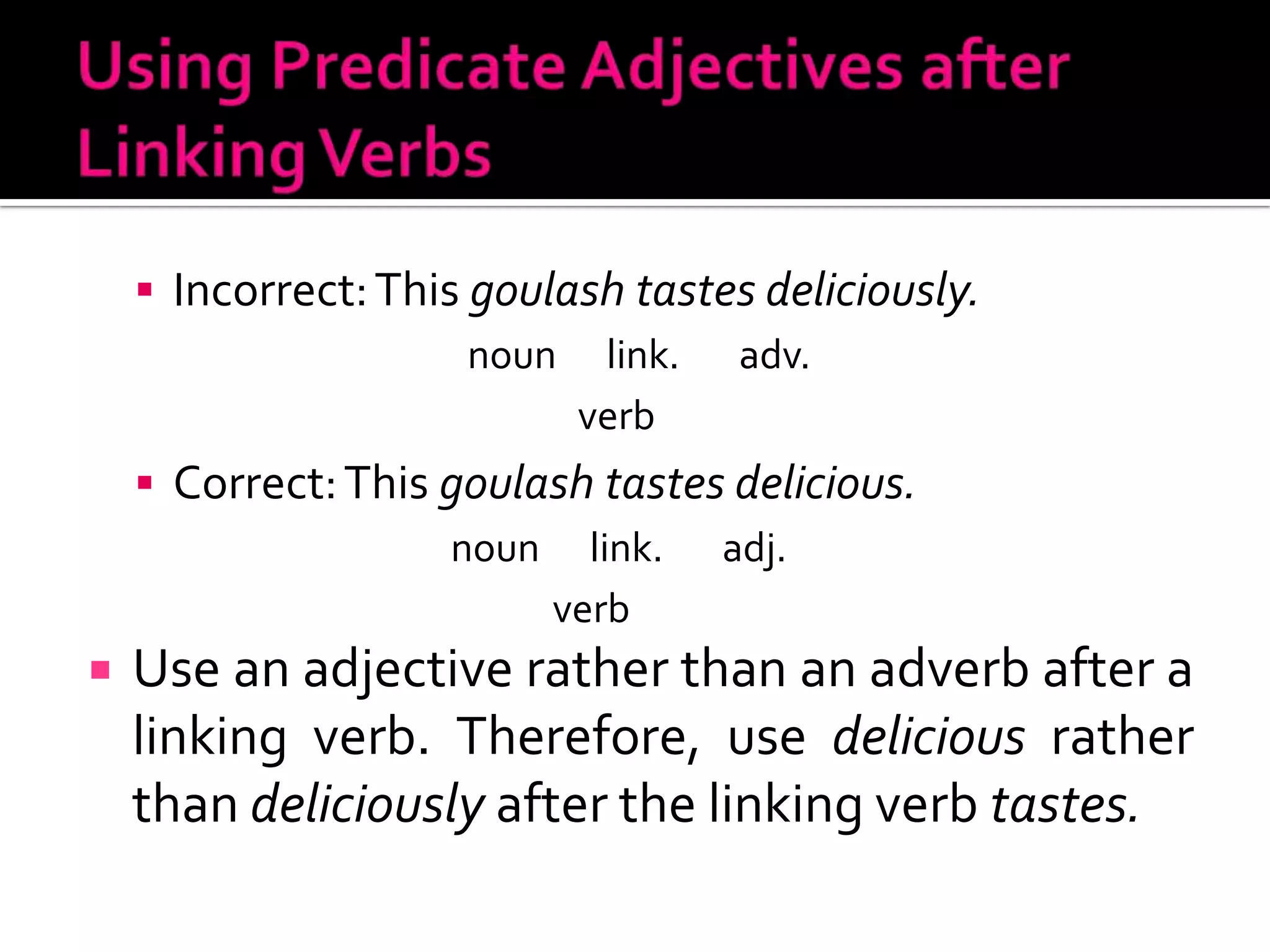 Chapter 4 – using adjectives and adverbs correctly 12 grade | PPT