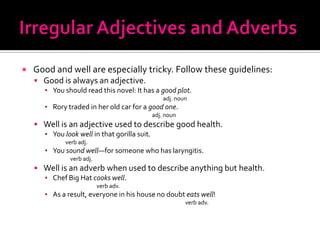 Chapter 4 – using adjectives and adverbs correctly 12 grade | PPT