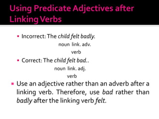 Chapter 4 – using adjectives and adverbs correctly 12 grade | PPT