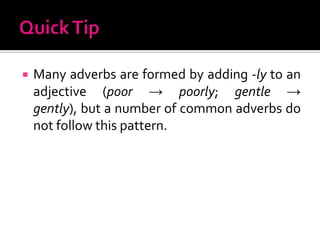 Chapter 4 – using adjectives and adverbs correctly 12 grade | PPT