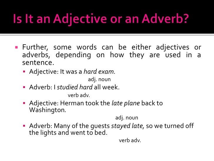 Descriptive Adverbs