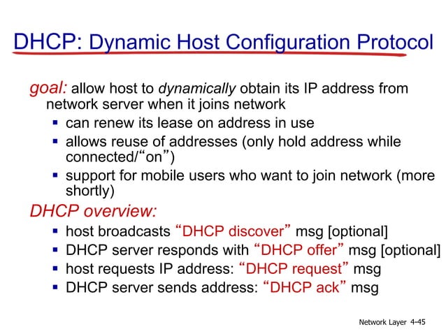 Computer Networking network layer chapter 4 | PPT