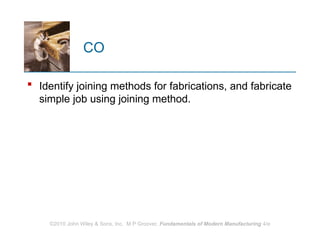 CHAPTER 4 welding. pptx manufacturing processes | PPT