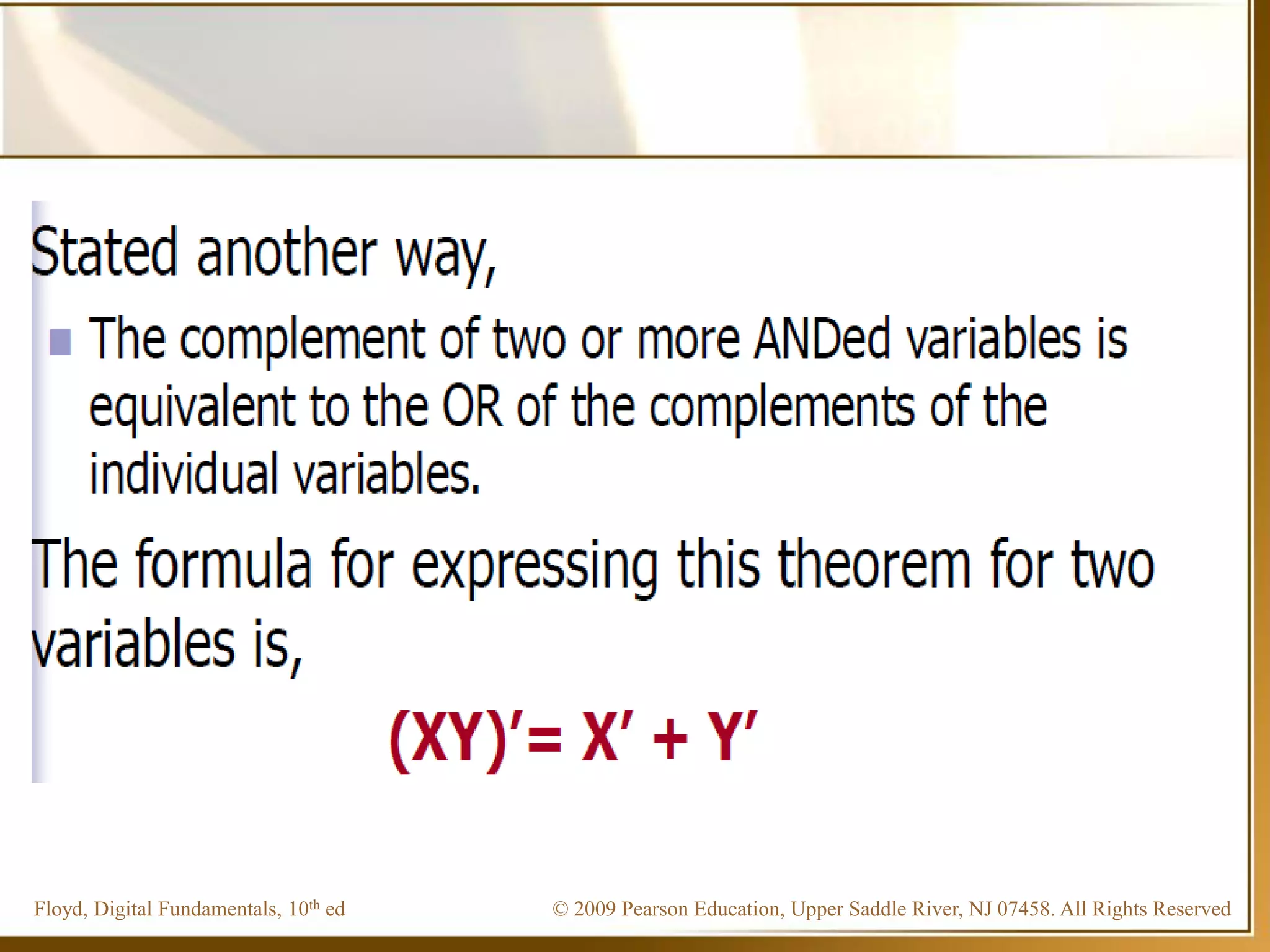 All About Boolean Algebra DLD. | PDF