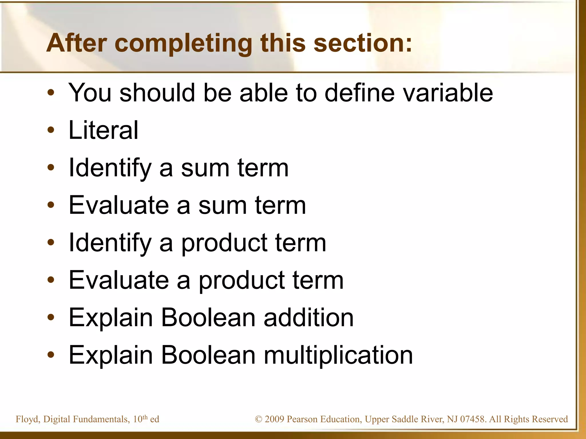 All About Boolean Algebra DLD. | PDF