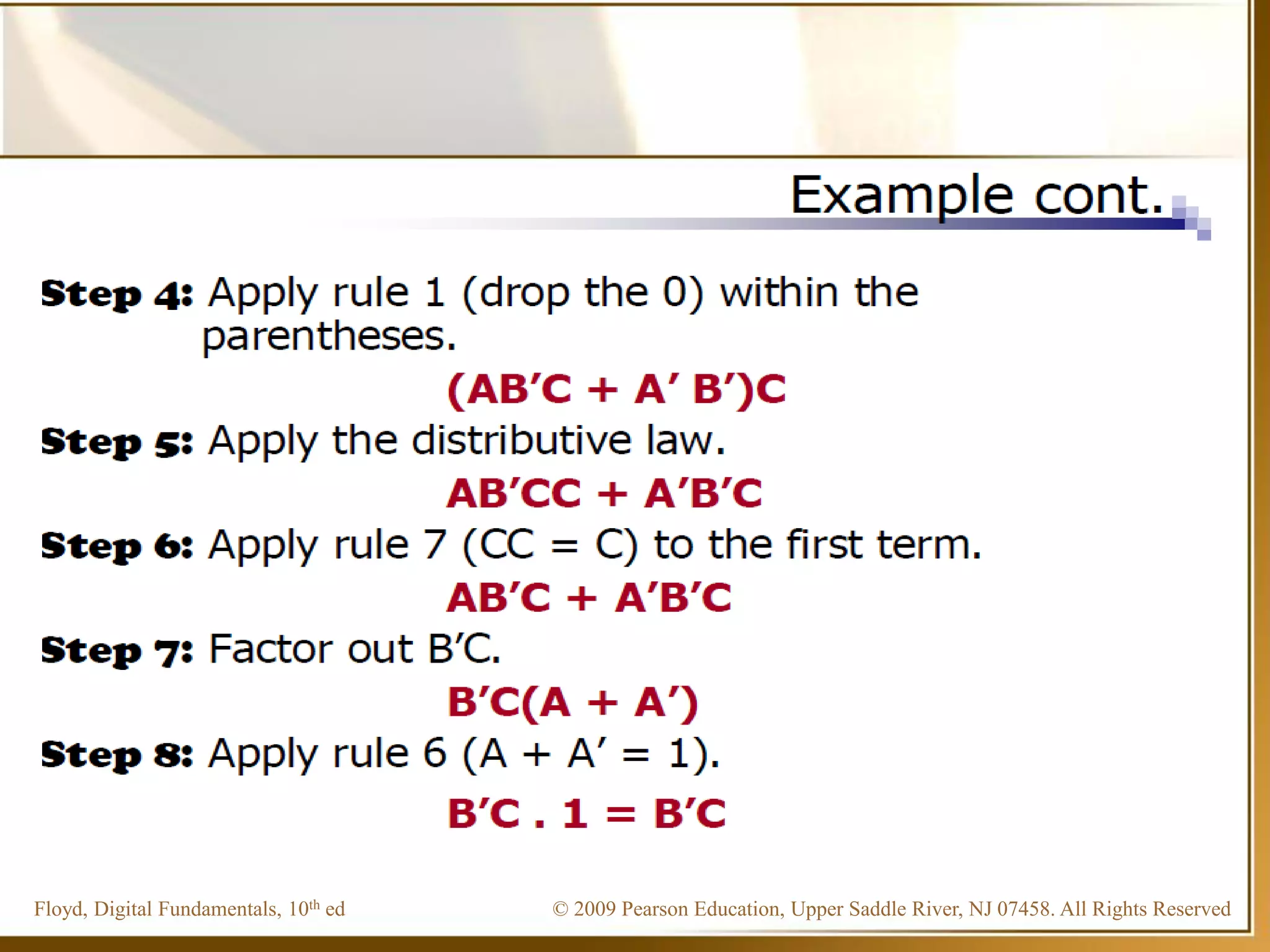 All About Boolean Algebra DLD. | PDF