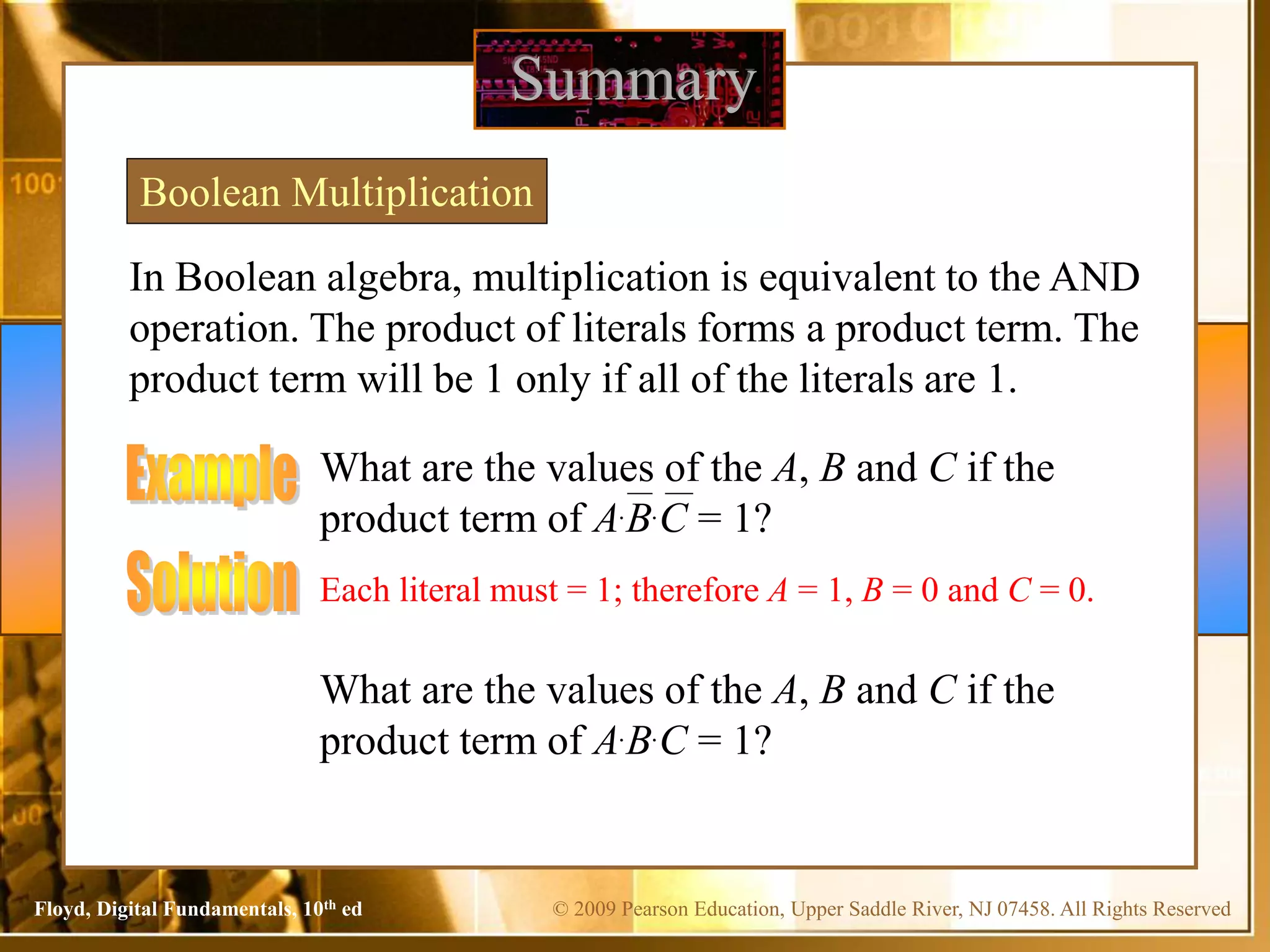 All About Boolean Algebra DLD. | PDF