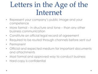 Chapter 4 writing letters basics | PPTX