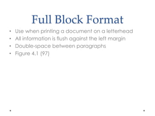 Chapter 4 writing letters basics | PPTX
