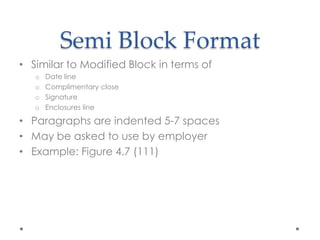 Chapter 4 writing letters basics | PPTX