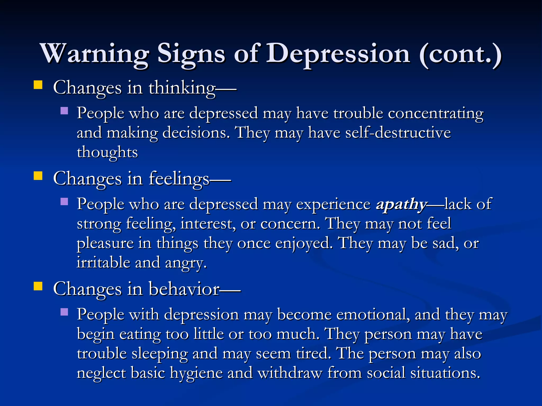 Chapter 5: Mental and Emotional Problems | PPT