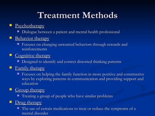 Chapter 5: Mental and Emotional Problems | PPT