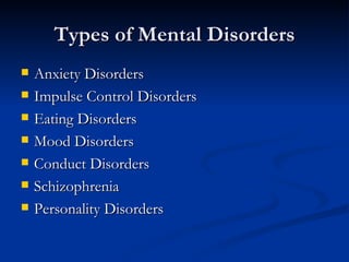 Chapter 5: Mental and Emotional Problems | PPT