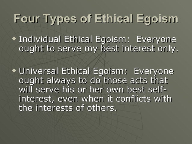 Chapter 5: Egoism and Altruism | PPT