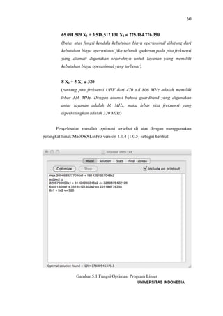 Optimasi Kebutuhan Bandwidth untuk Kebutuhan Siaran TV Digital Terestrial dan Layanan Mobile ...