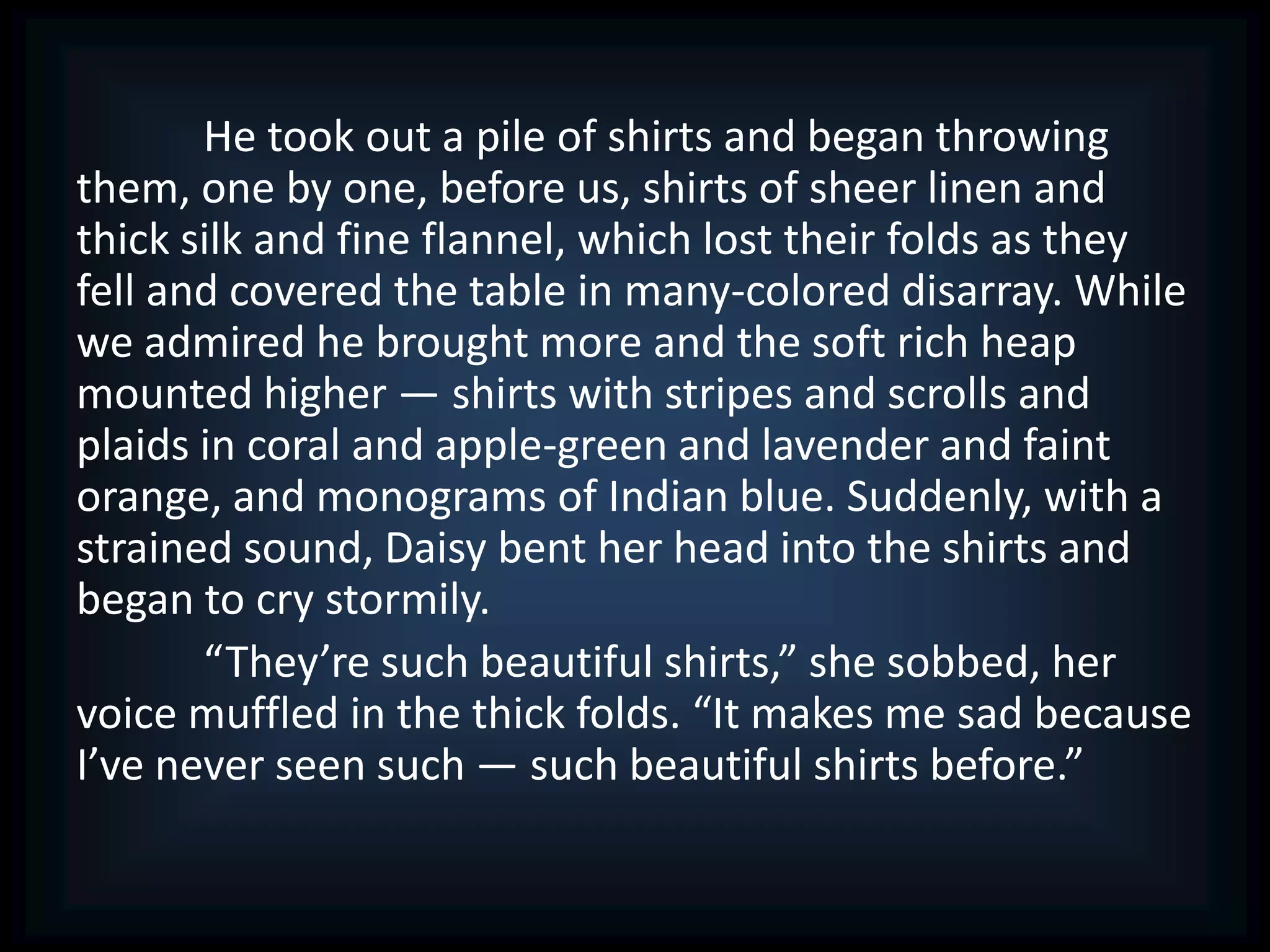 The Great Gatsby: Chapter 5 | PPTX