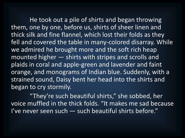 The Great Gatsby: Chapter 5 | PPT