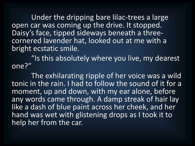 The Great Gatsby: Chapter 5 | PPT