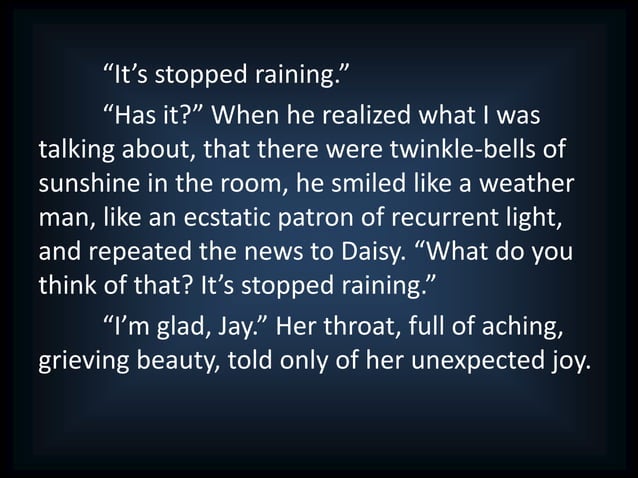 The Great Gatsby: Chapter 5 | PPT