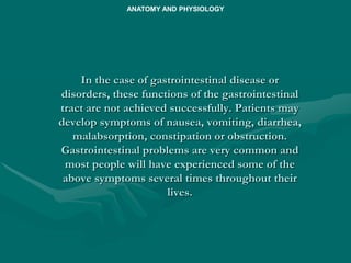 Anatomy and Physiology: Gastrointestinal Tract | PPT